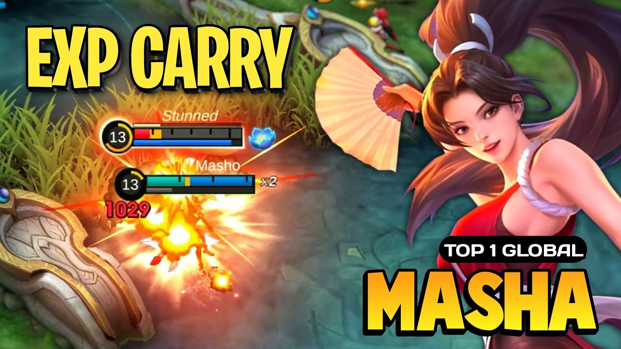 EXP LANE! Masha Best Build [ Top 1 Global Masha Gameplay ] Mobile ...