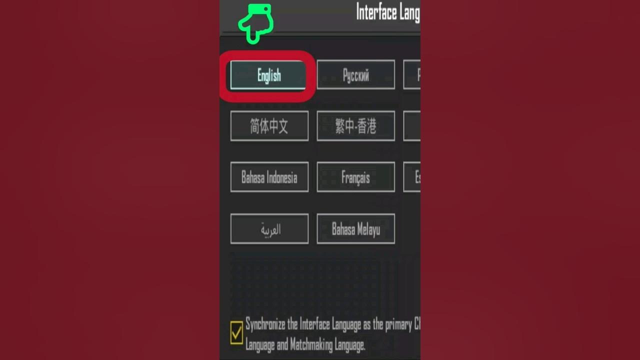 how to change language in game for peace Chinese to English how to ...