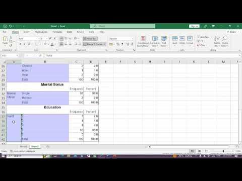 SPSS: Excel table arrangement - YouTube