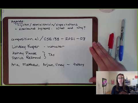 CSE138 (Distributed Systems) L1: logistics/administrivia; distributed systems: what and why ...