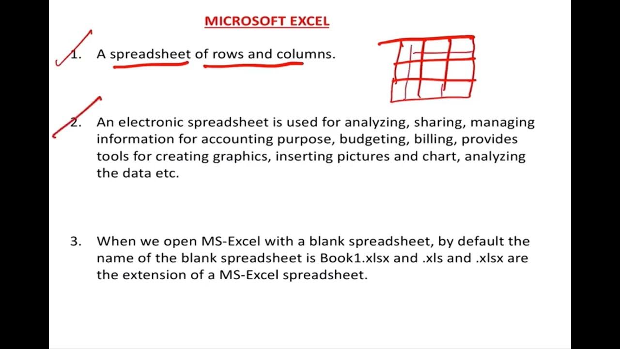 Microsoft Excel #computerknowledge #computer #education @edutech1975 - YouTube