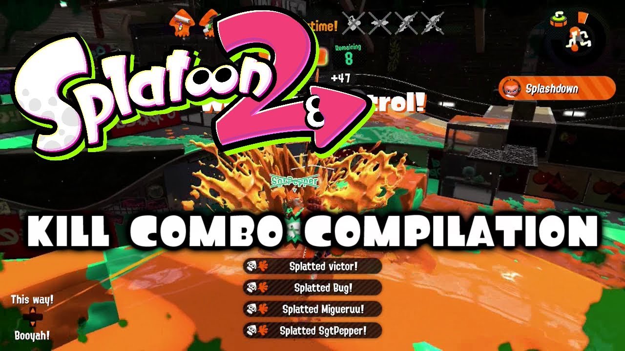 Splatoon 2 - Kill Combo Compilation - YouTube