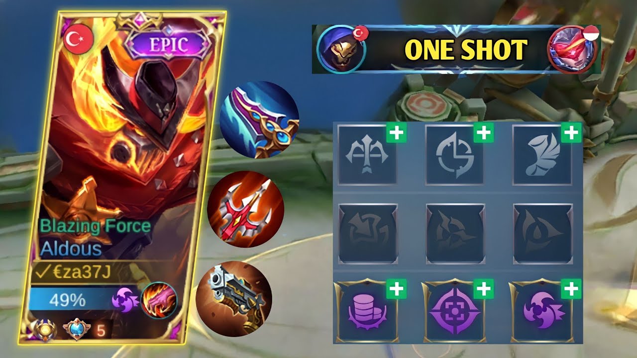 INI DIA BUILD ALDOUS ONE SHOT TERBARU 2022 | AUTO ONE HIT !! ALDOUS ...