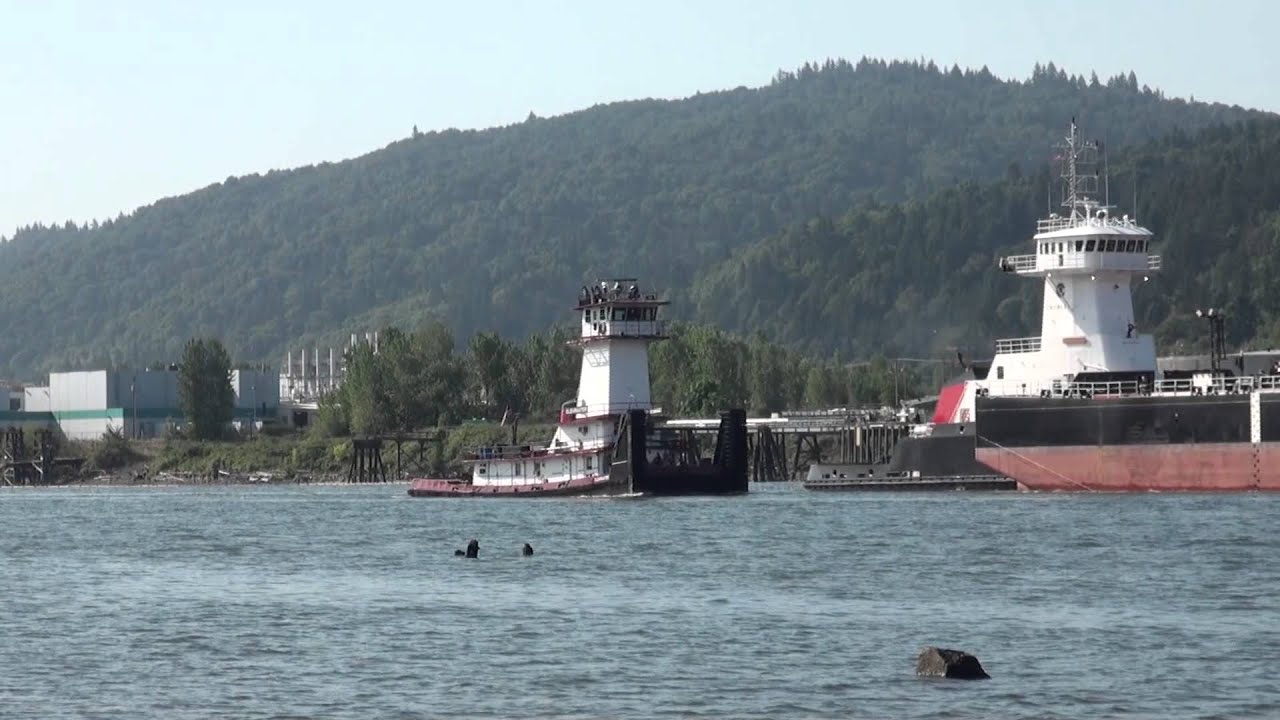 Deschutes & Clearwater Escort A Crowley ATB Vessel: 7-16-14 - YouTube