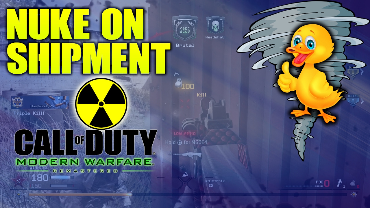 Crazy Nuke On Shipment MWR (Call of Duty: Modern Warfare Remastered ...