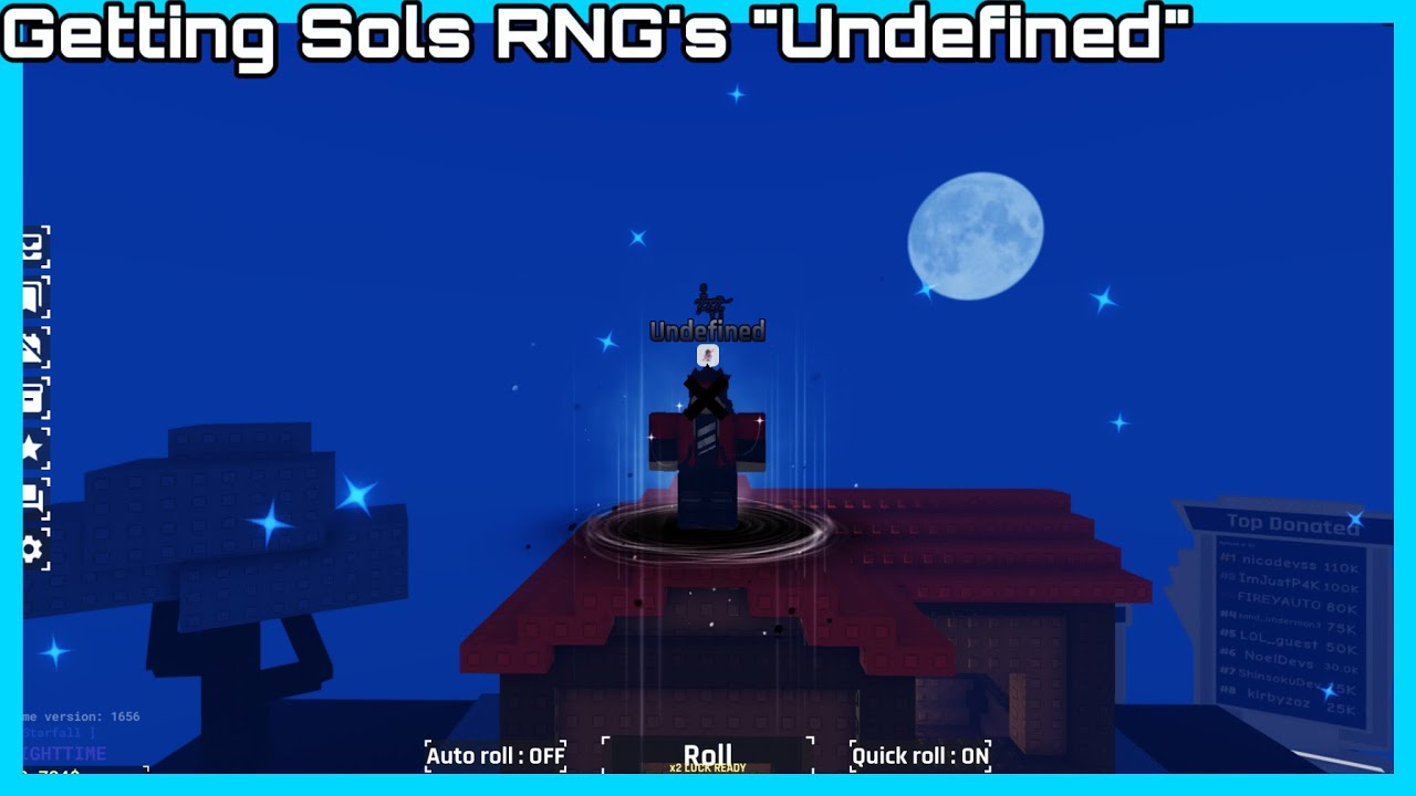 Getting UNDEFINED in Sol's RNG, WITHOUT NULL (1 in 1,111,000) - YouTube