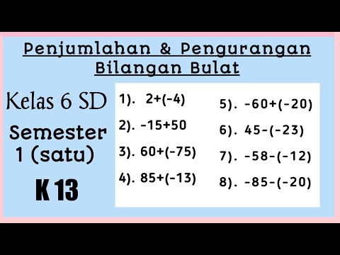 Dua Cara Mudah Penjumlahan dan Pengurangan Bilangan Bulat || Matematika Kelas 6 SD/MI