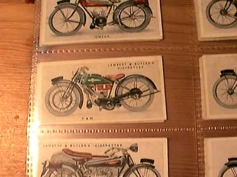 1920s Vintage Motorcycle Trading Cards, Early Motor Bikes - YouTube