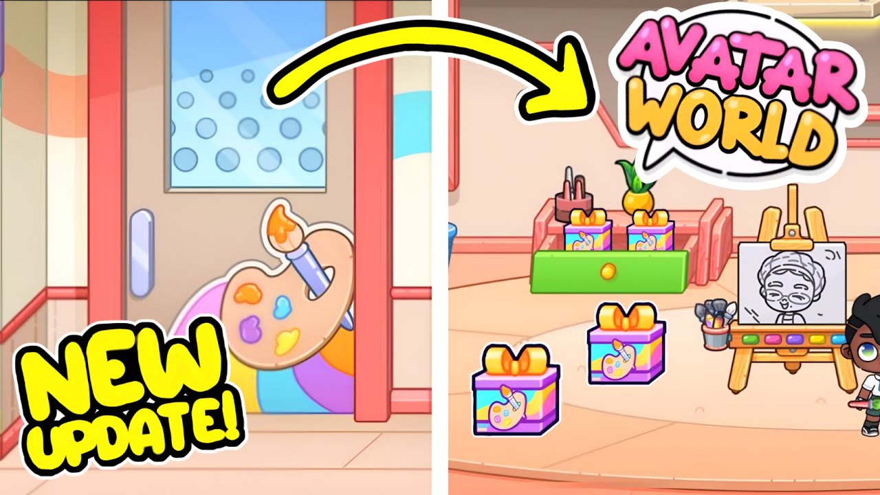 NEW UPDATE!! NEW ART ROOM IN SCHOOL 🏫 AVATAR WORLD 🌍 || PAZU - YouTube
