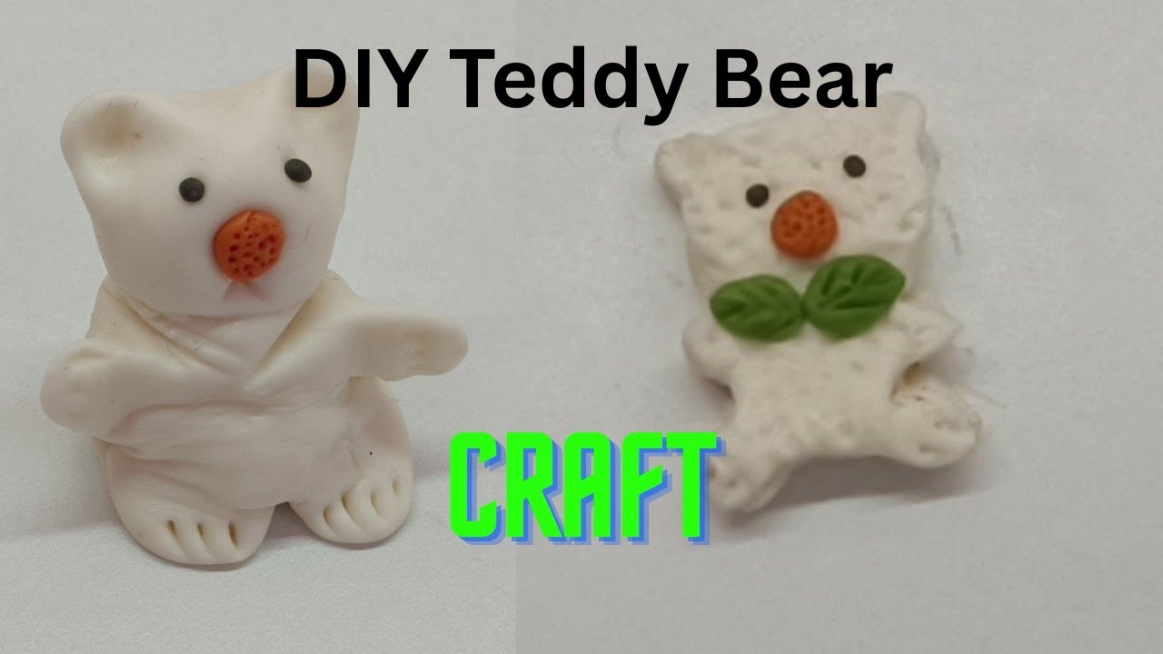 DIY How to Make Teedy Bear 🐻 | Polymer clay craft | Clay Project - YouTube