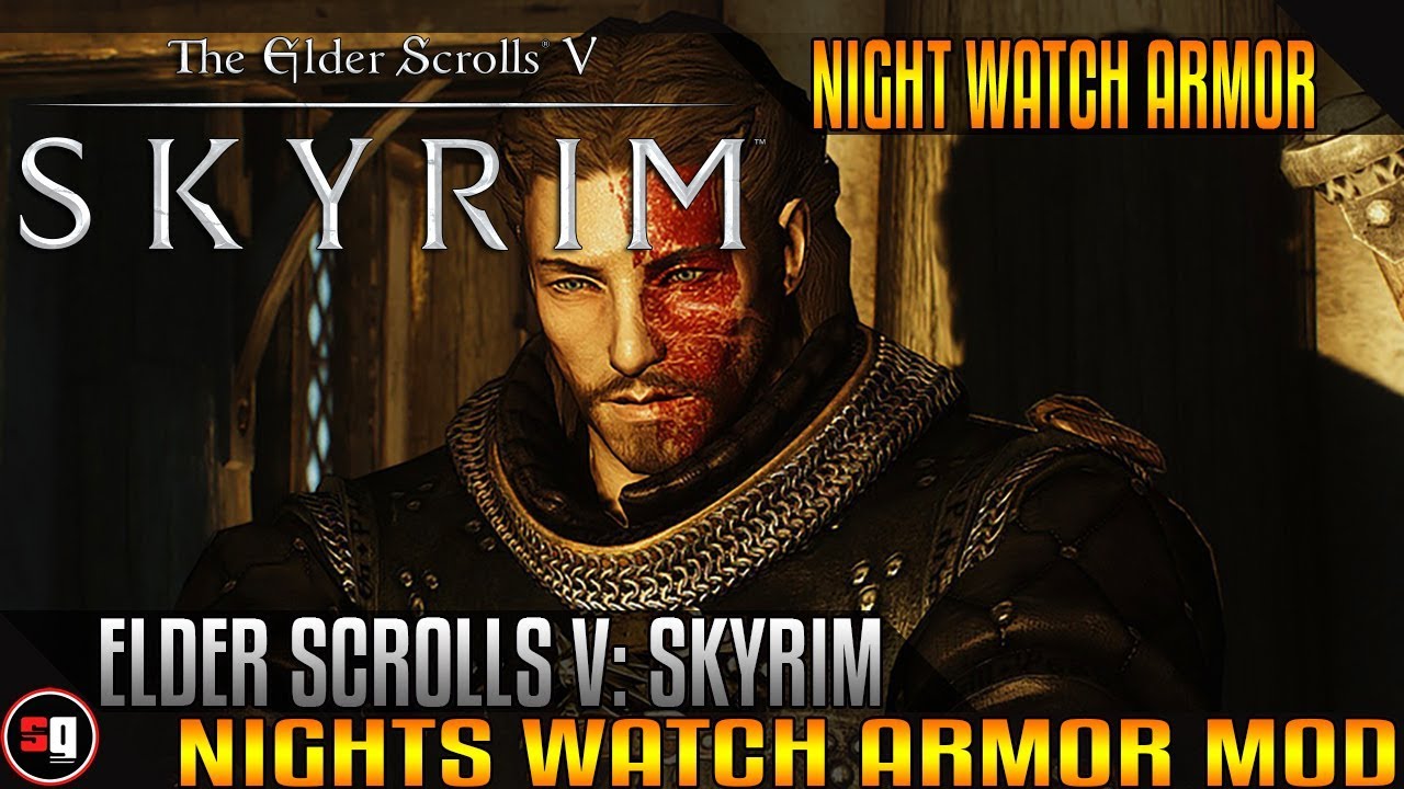 Skyrim - Nights Watch Armor Mod - YouTube