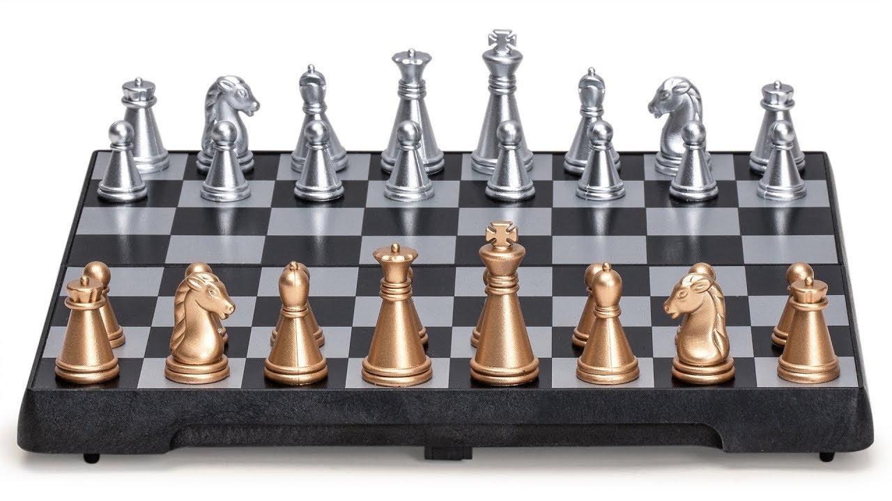 Travel Magnetic Chess Mini-Set (6.3 Inches) - Compact Folding Board ...