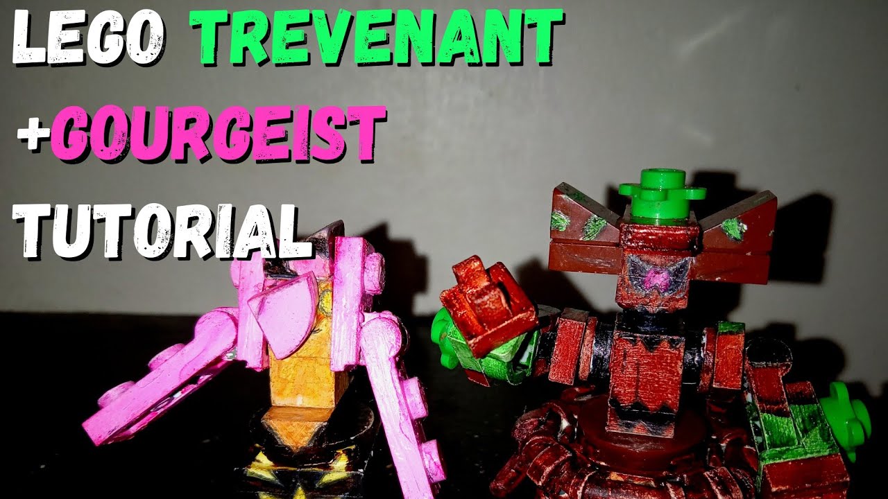 How to Make LEGO Pokemon: Trevenant and Gourgeist - YouTube
