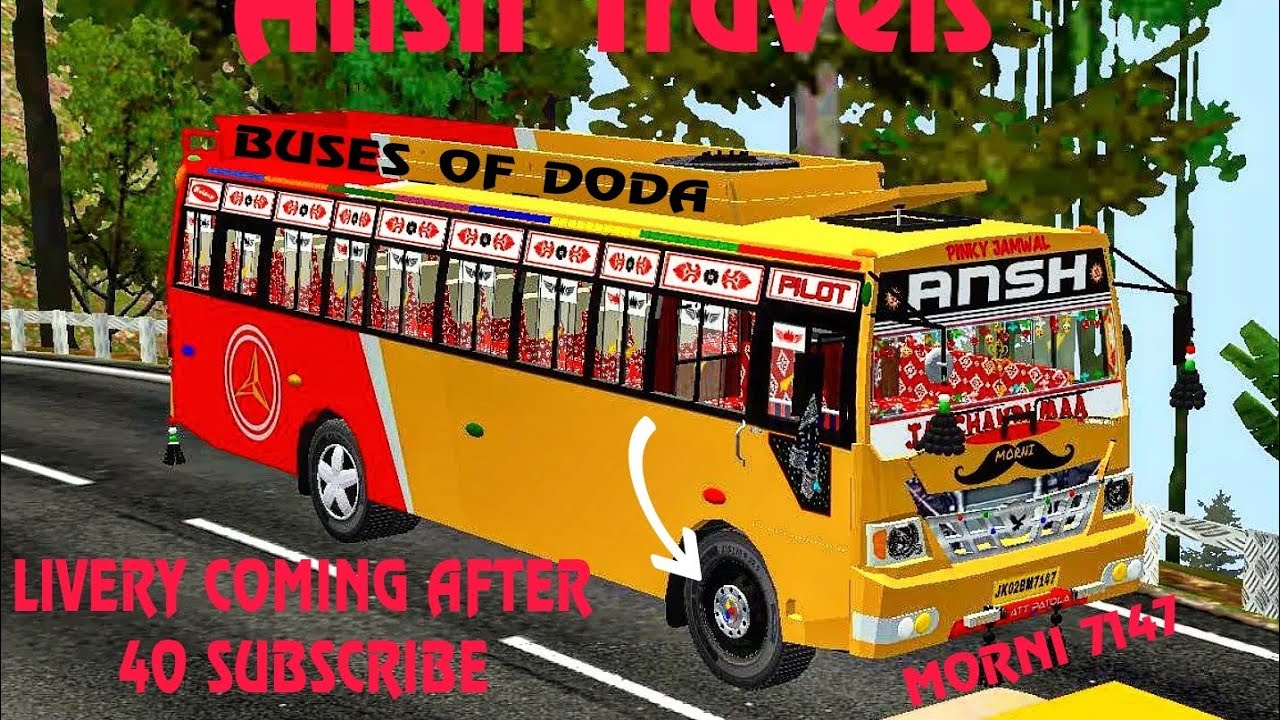 NEW ANSH BUS SKIN JAMMU TO DODA RELEASED//LIKE COMMENT SHARE AND ...