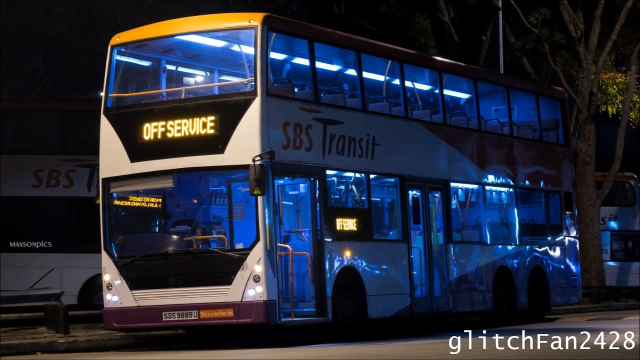 [SBST] (Retired) Night Ride on Volvo B10TL CDGE Prototype SBS9889U in ...