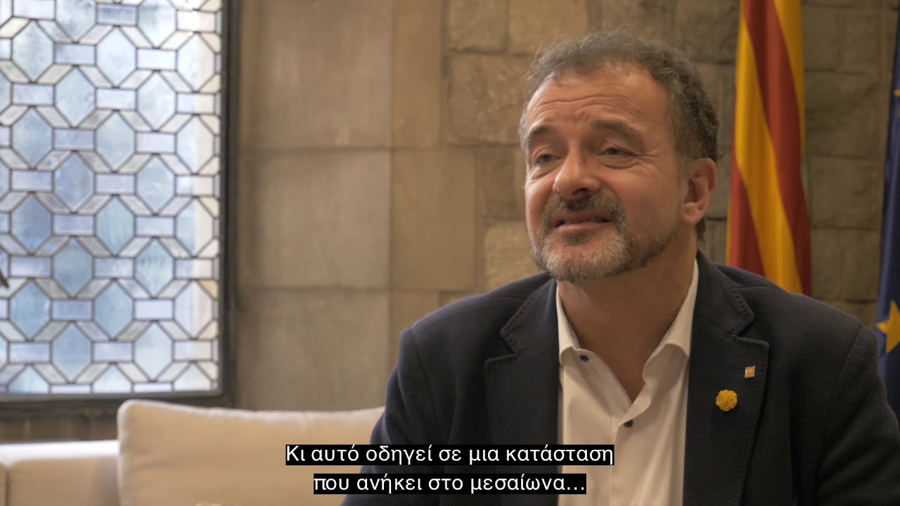 Συνέντευξη με τον Υπ. Εξωτερικών της Καταλωνίας Alfred Bosch - YouTube