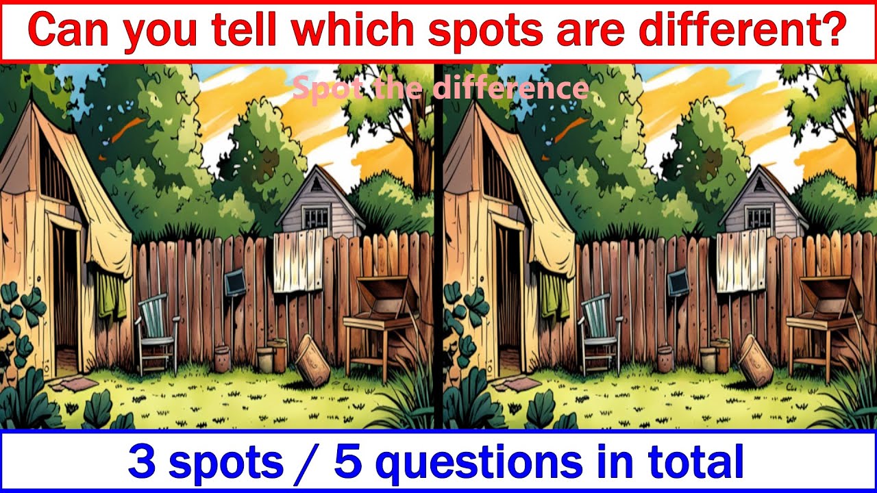 Try to Find The Difference. | Brain training by STD quiz【Spot The ...