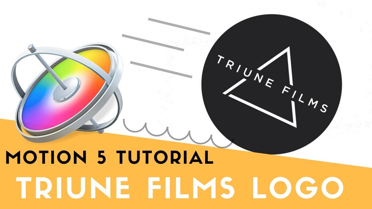 How to create the TRIUNE Films LOGO - Apple Motion 5 Tutorial - YouTube