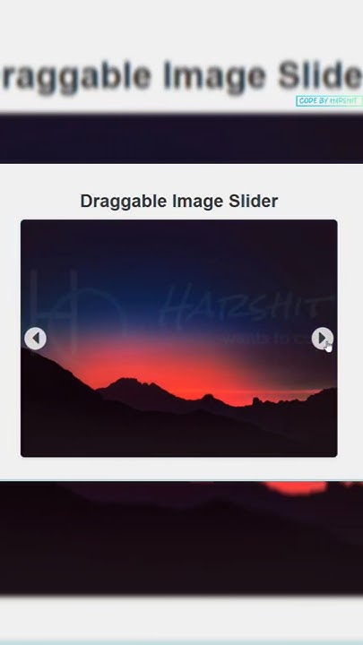 Draggable image slider using HTML CSS #frontend #webdesign #drag #slidercard #trending #how # ...