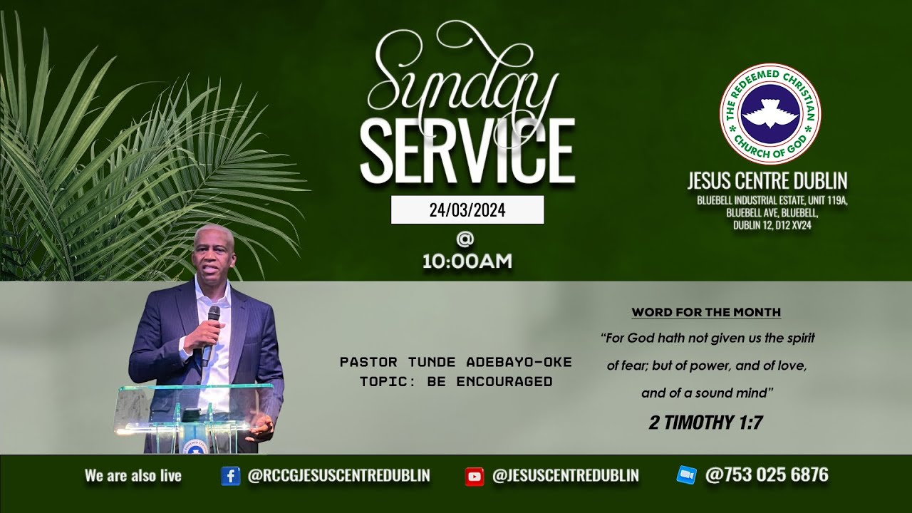 Jcd Pastor Tunde Adebayo Oke Palm Sunday 24 03 2024 Youtube