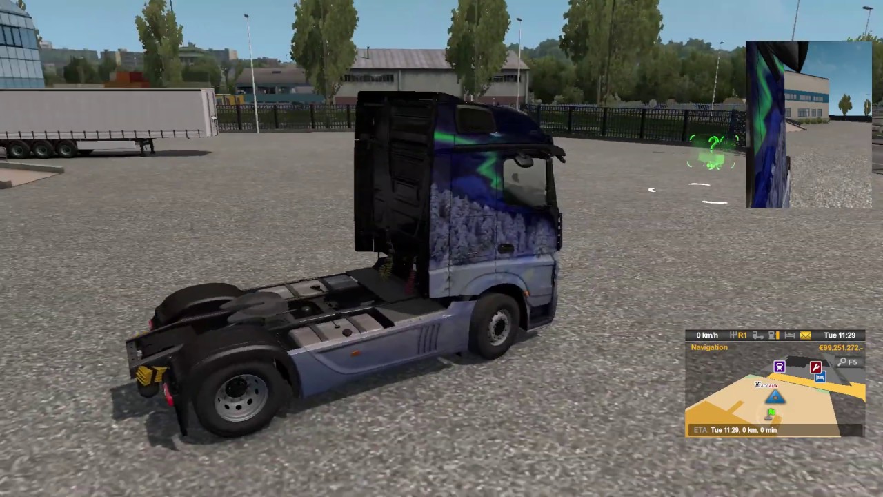 Euro Truck Simulator 2 Mercedes Benz Actros Carrying Machinery Ets2 EAA ...
