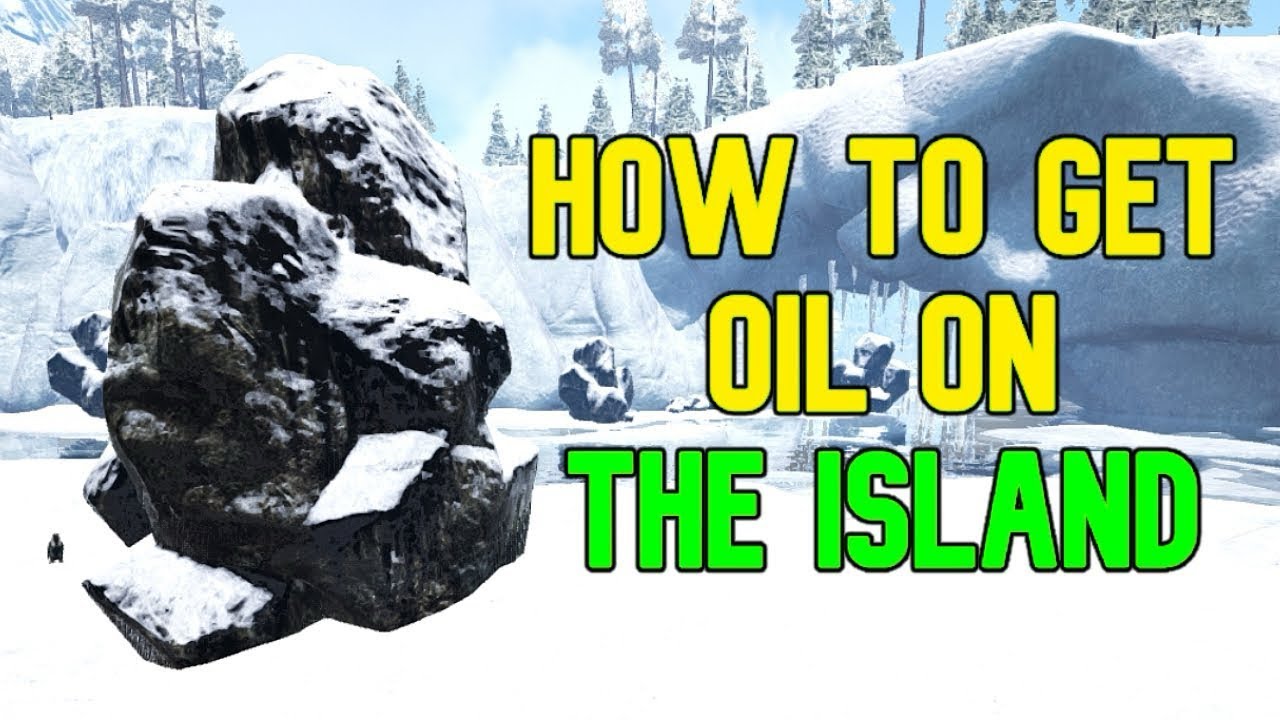 How to get oil on the island in ark ascended/survival evolved - YouTube