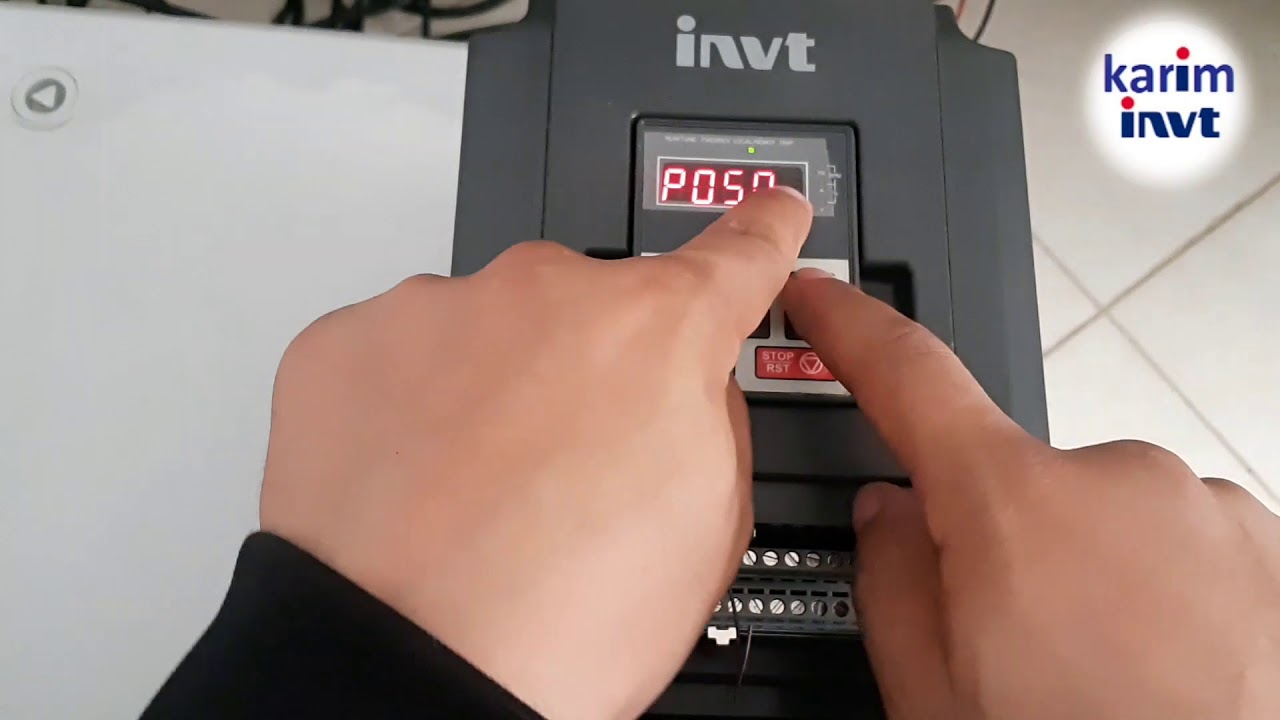 programmation Invt p1 (برمجة المحول(الدريجة - YouTube