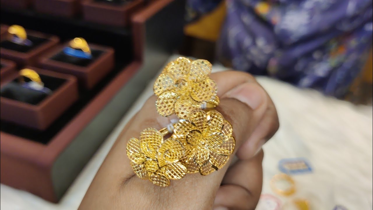 ৩ আনা সোনার ফিঙ্গার রিং জেবিন জুয়েলার্স/gold finger ring jewellery ...