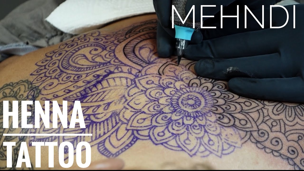 Mehndi tattoo | Time lapse - YouTube