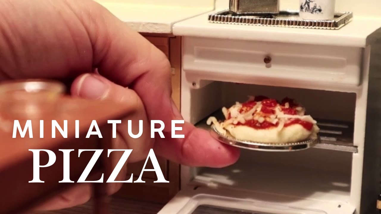 Real Tiny Pizza, Miniature Cooking Pepperoni Pizza in Toy Kitchen # ...