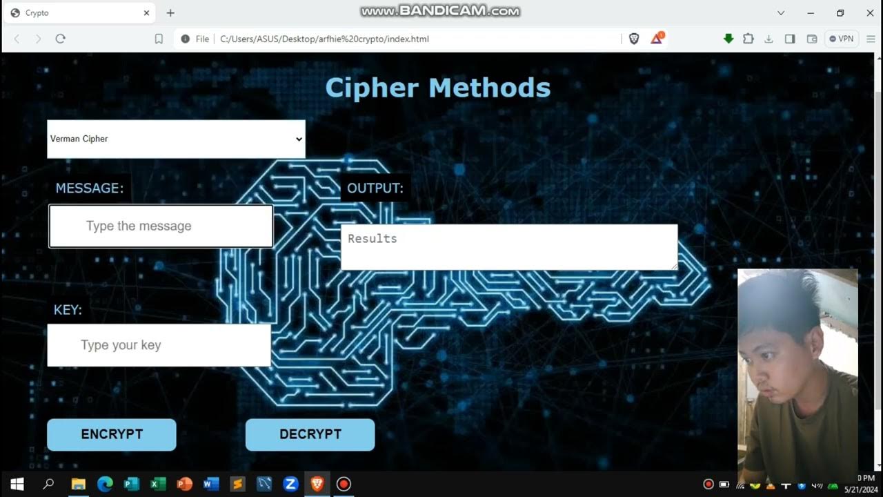 Encryption and Decryption of Cipher Methods - YouTube