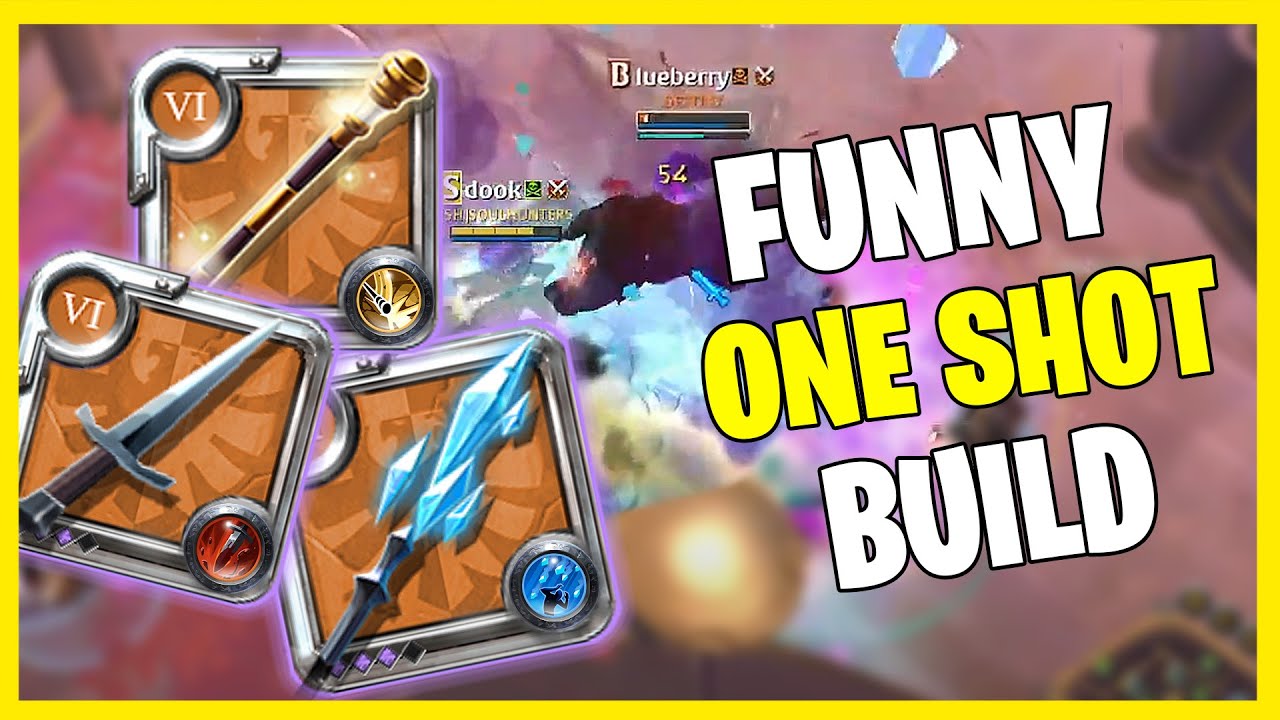 FUNNY ONE SHOT BUILD / AVA ROADS FIGHTS / Albion Online - YouTube