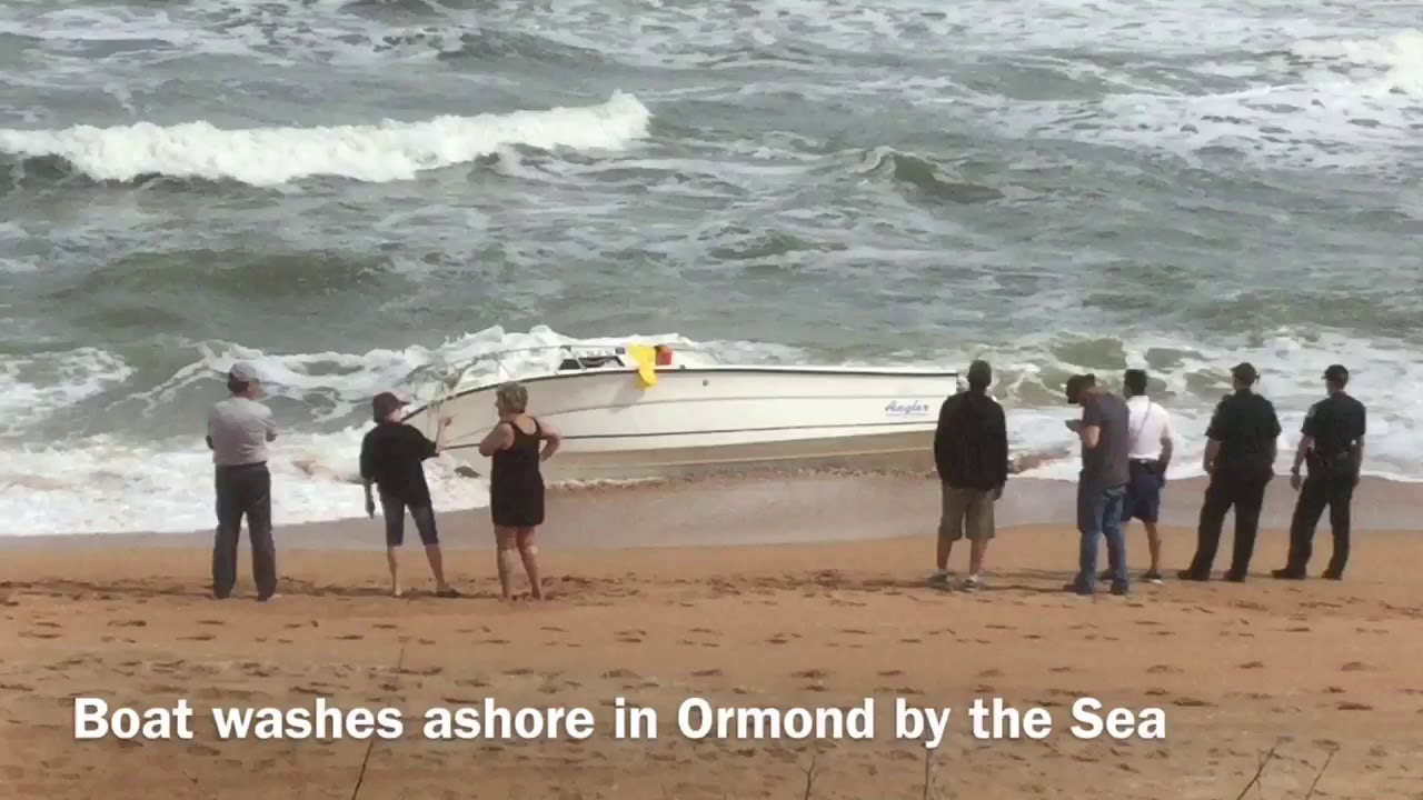 Boat washes ashore - YouTube