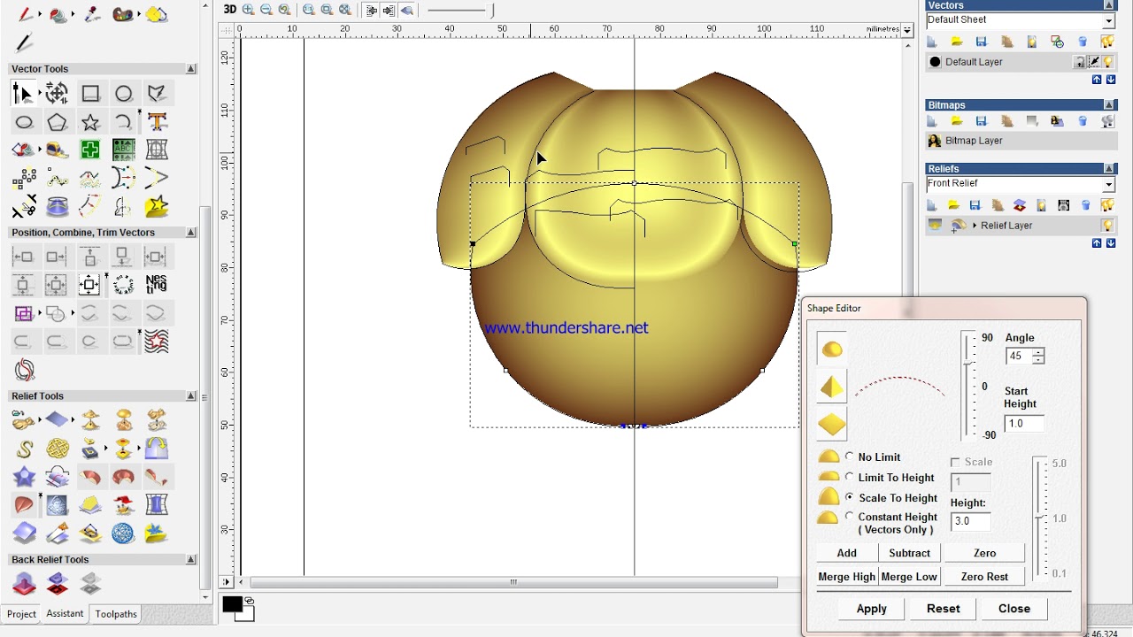ARTCAM 3D NEW 3d small desing - YouTube