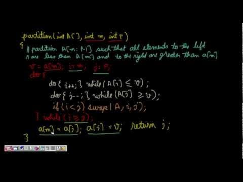 Programming Interviews: Partitioning of an Array in Linear Time - YouTube