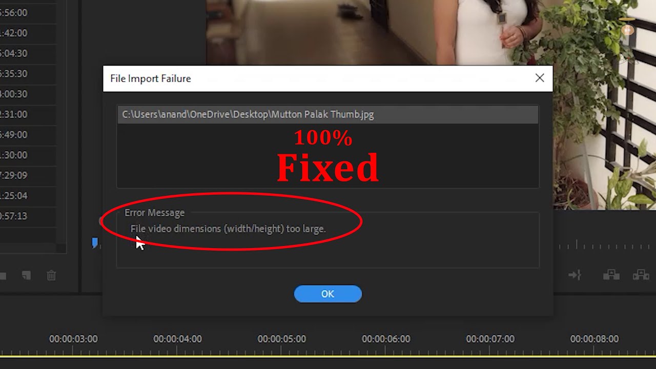 File video dimentions (width/height) too large - 100% Fixed and Solved ...