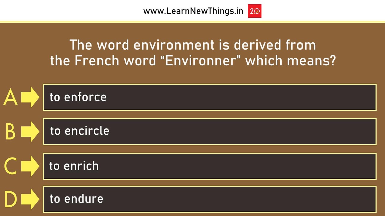 Environmental Science Quiz | 40 Questions | World Environment Day ...