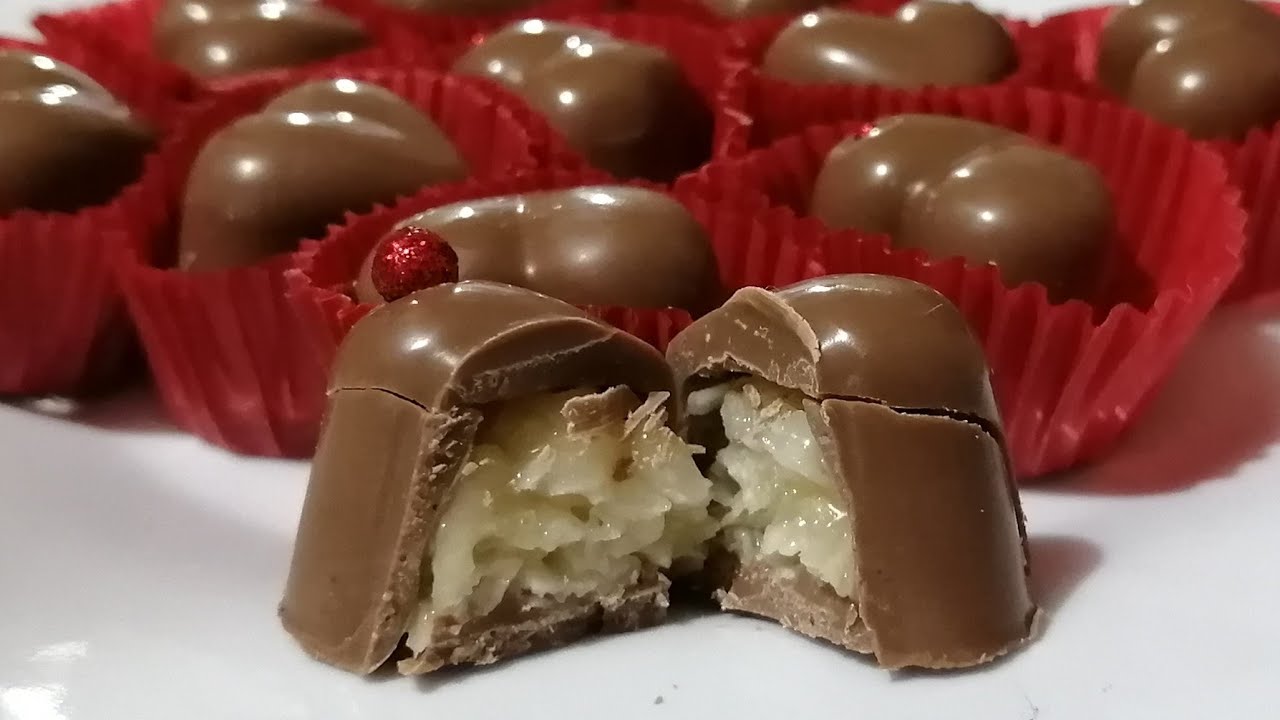 Chocolates rellenos para San Valentín (bombones rellenos) - YouTube
