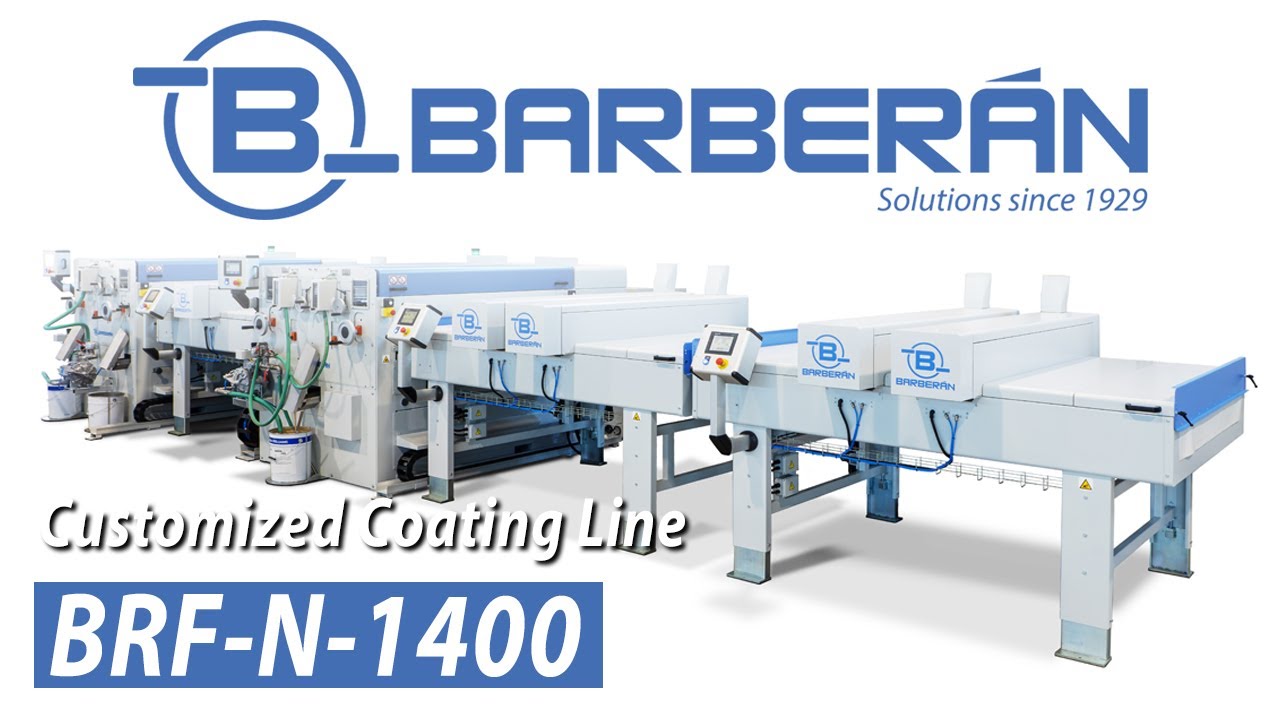 Base Coating Line with Reverse Roller Coaters - YouTube