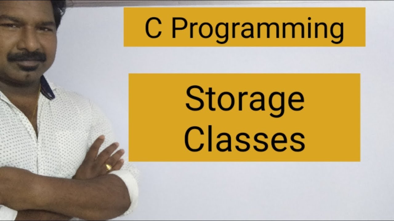 C Programming 10 Storage Classes C By Seenu Sir Storage Classes In C Aaluri Seenu