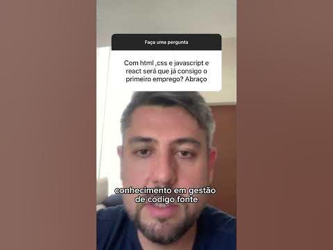 Com html, css, JavaScript e React já dá pra conseguir o primeiro emprego #programacao #react ...