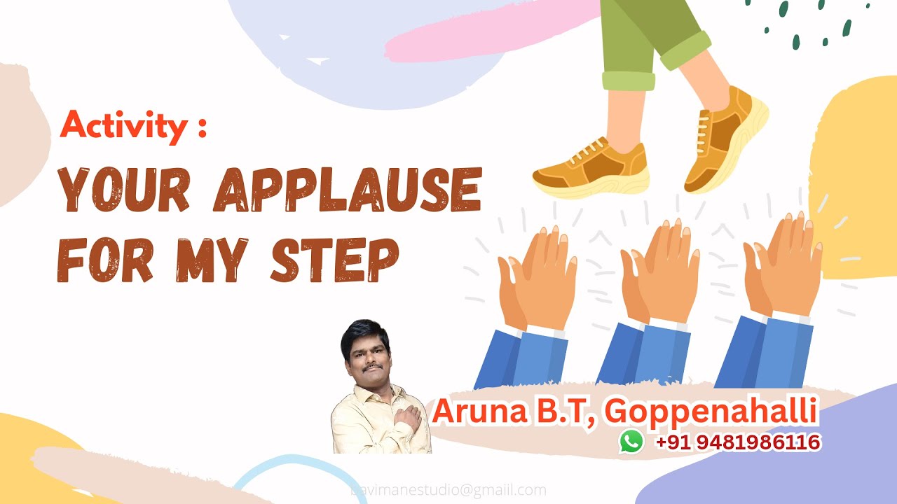 Activity : MY STEPS YOU'RE APPLAUSE - YouTube