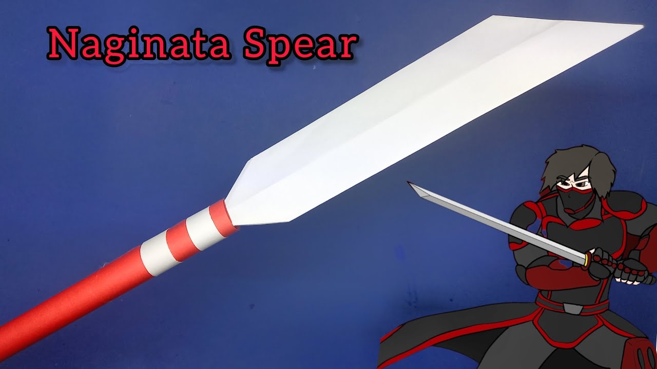 Origami Samurai Naginata || How to make paper ninja spear - YouTube