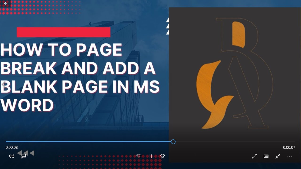 How To Add A Blank Page And Page Break In MS Word Page Break Microsoft How To Add A Blank Page And Page Break In MS Word Page Break Microsoft