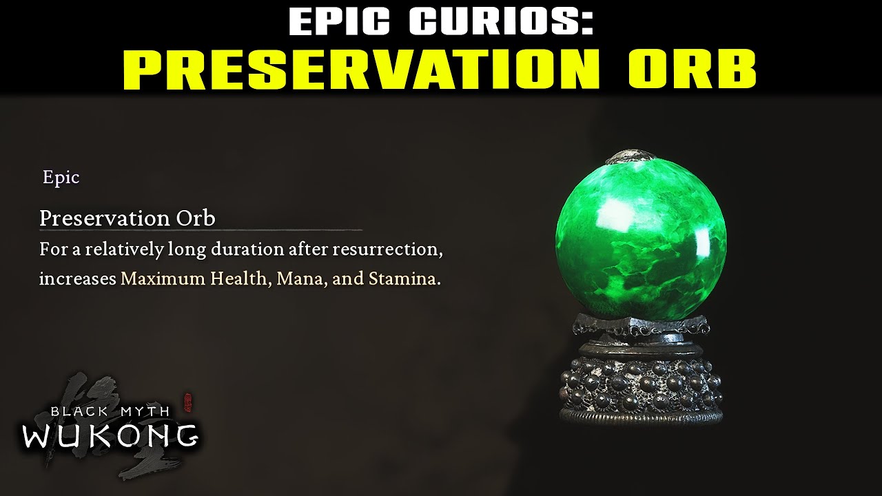 SECRET CURIOS: PRESERVATION ORB Curios Location | Increase HEALTH MANA ...