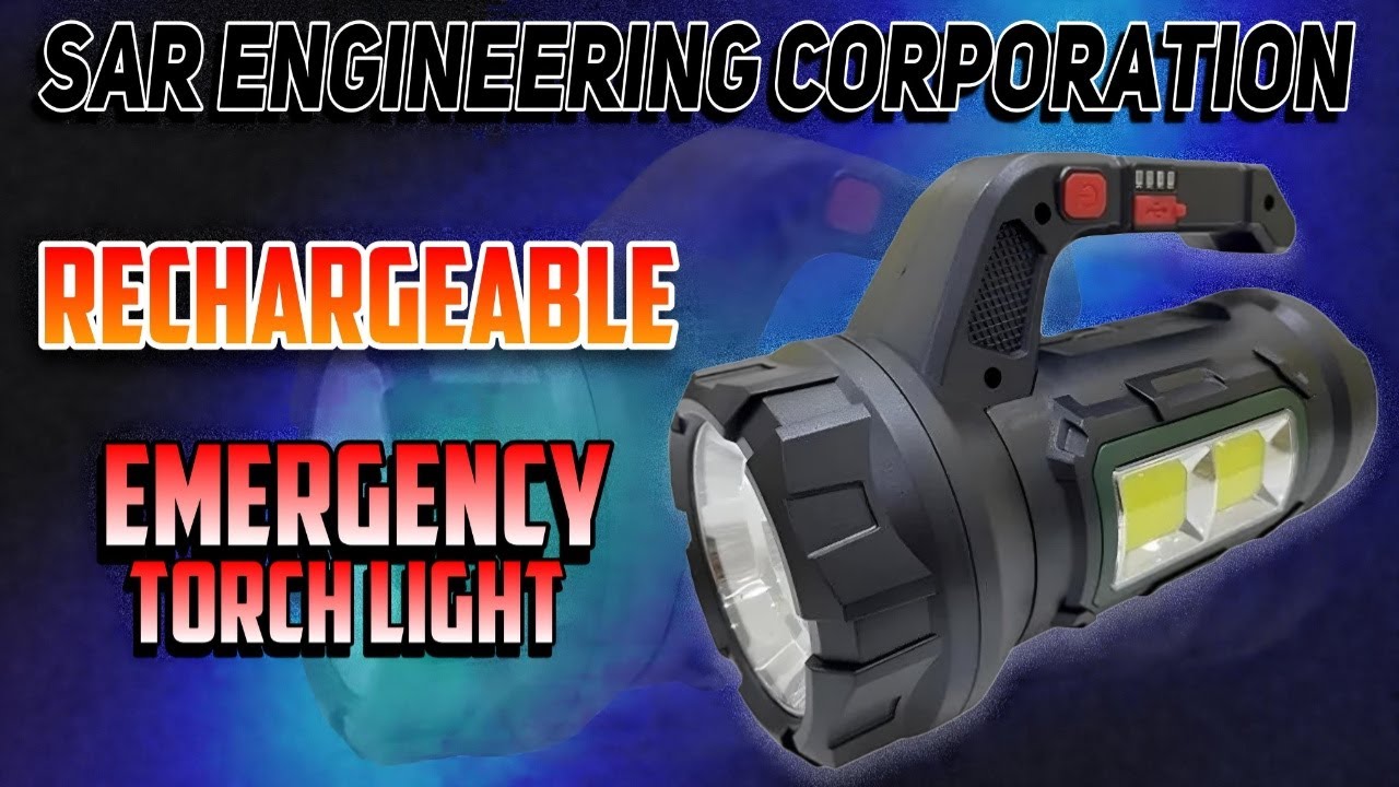 Rechargeable Emergency Led Torch Light | @sarledlights - YouTube