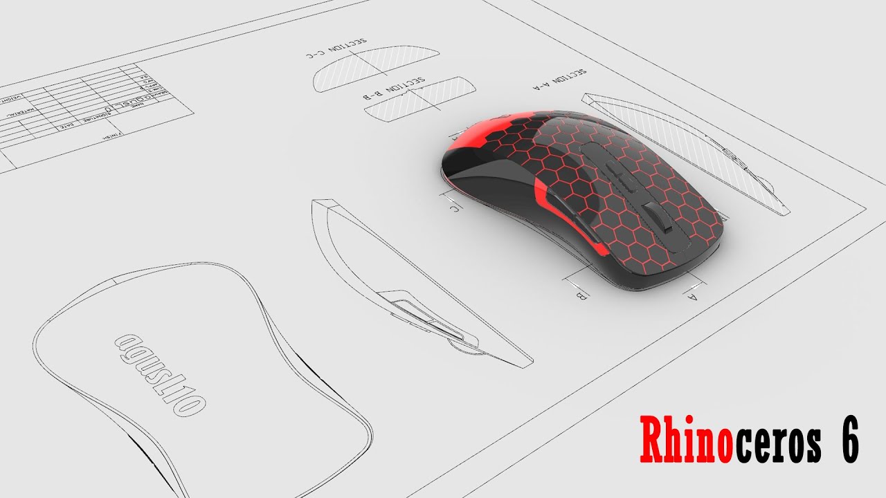 Rhinoceros Modeling 3d Mouse from 2d - YouTube