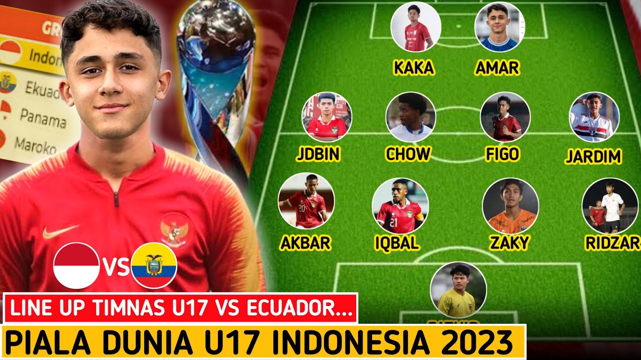 DIPERKUAT BINTANG DUNIA. INILAH LINE UP TIMNAS INDONESIA U17 VS ECUADOR ...