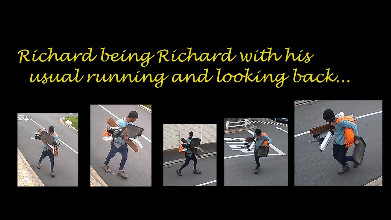 Richard being Richard with his usual running and looking back... - YouTube