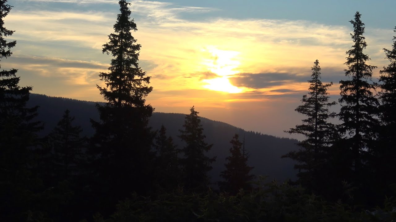 Sunset Landscape - ASMR Mountain Ambience - YouTube